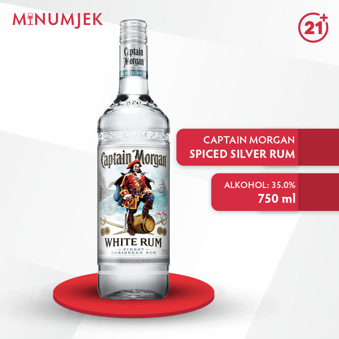 Jual Captain Morgan Original Spiced Silver Rum 750ml, Harga Terbaik